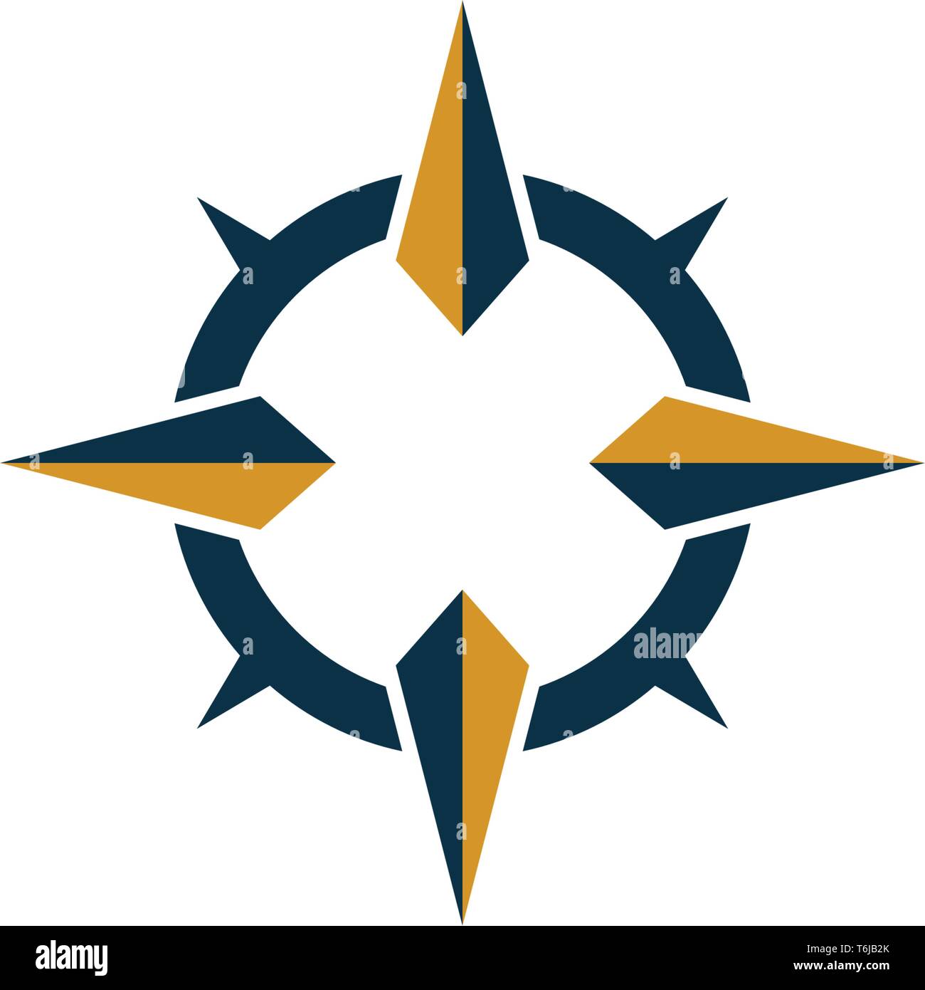 Compass logo template icon vector image Stock Vector Image & Art - Alamy