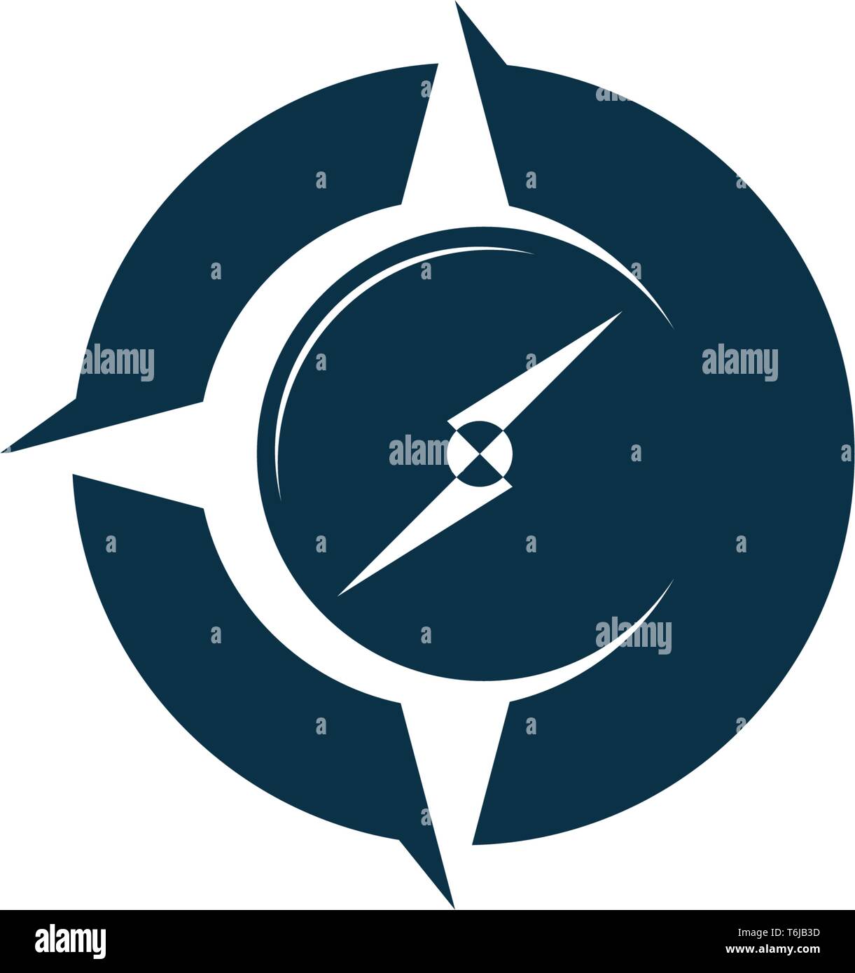 Compass logo template icon vector image Stock Vector Image & Art - Alamy