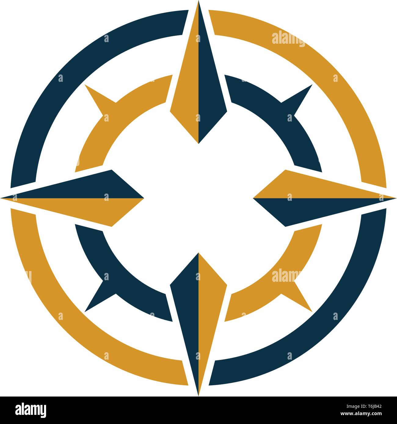 Compass logo template icon vector image Stock Vector Image & Art - Alamy