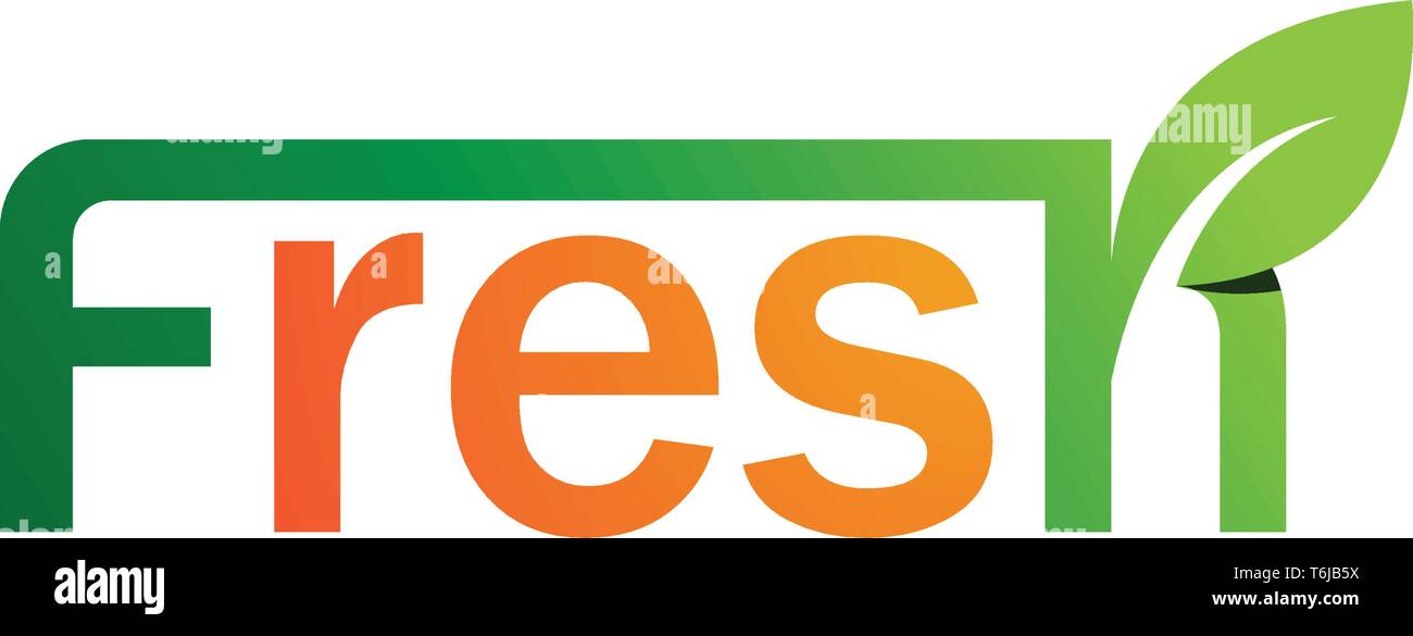 Fresh logo vector icon template Stock Vector Image & Art - Alamy