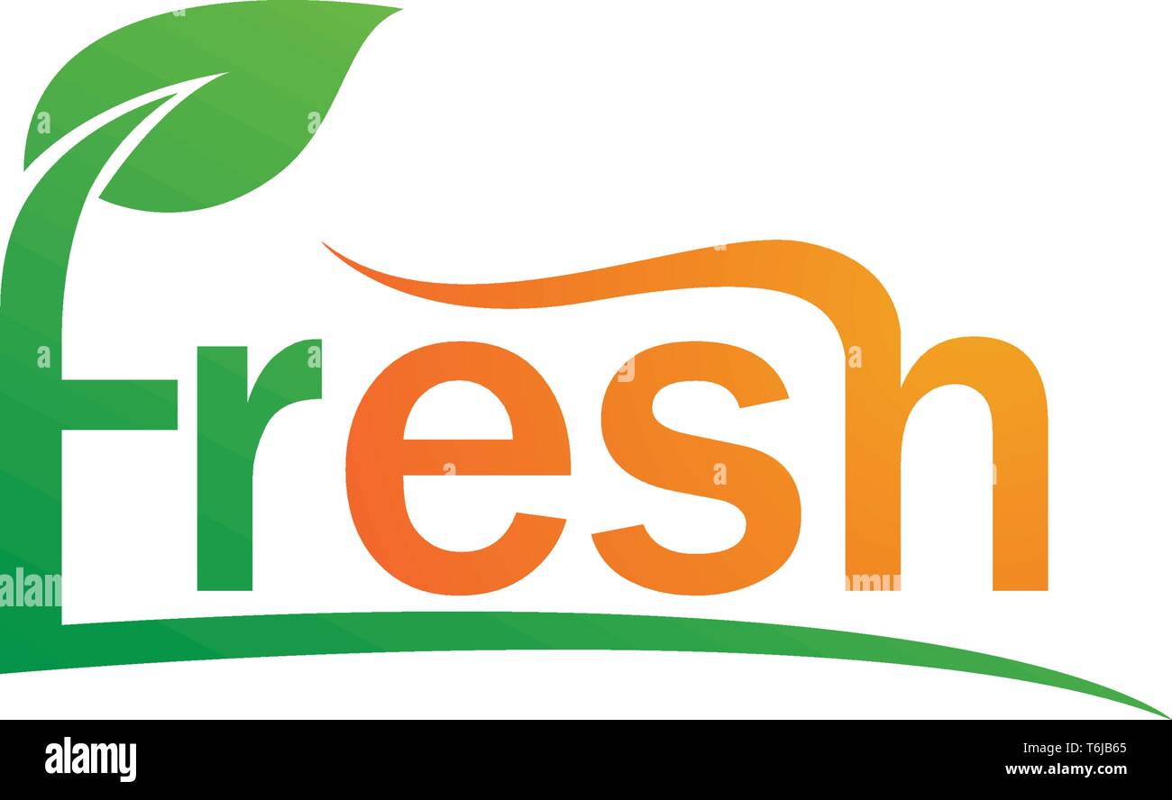 Fresh logo vector icon template Stock Vector Image & Art - Alamy