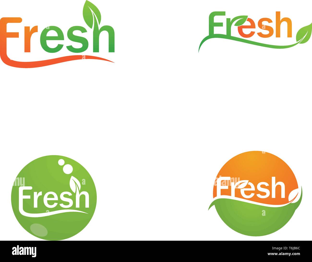 Fresh logo vector icon template Stock Vector Image & Art - Alamy
