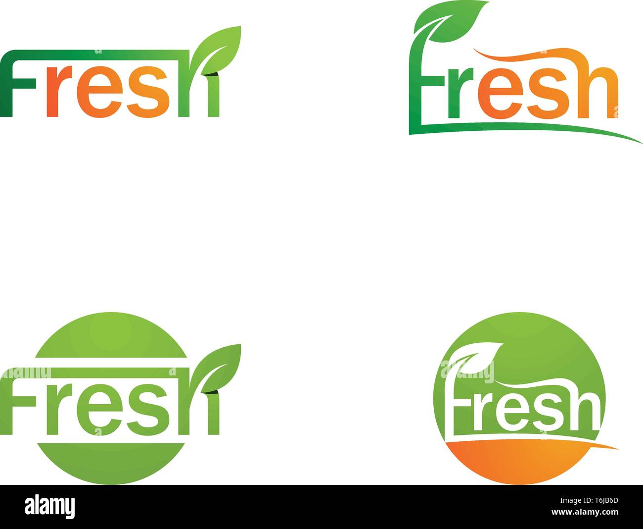 Fresh logo vector icon template Stock Vector Image & Art - Alamy