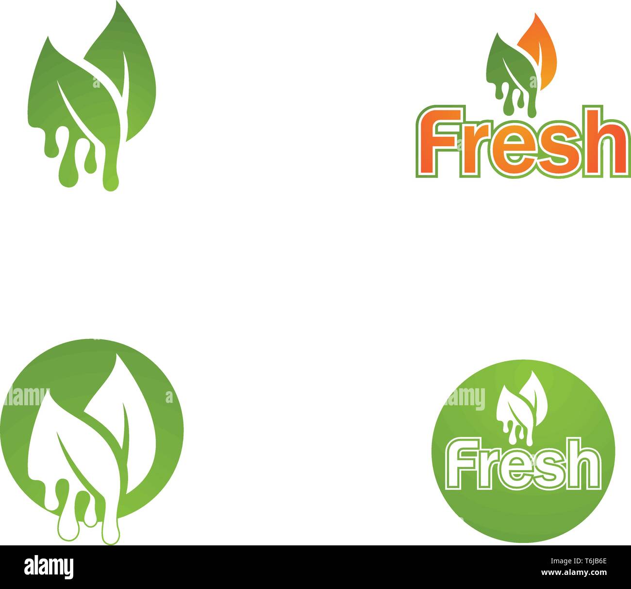 Fresh logo vector icon template Stock Vector Image & Art - Alamy