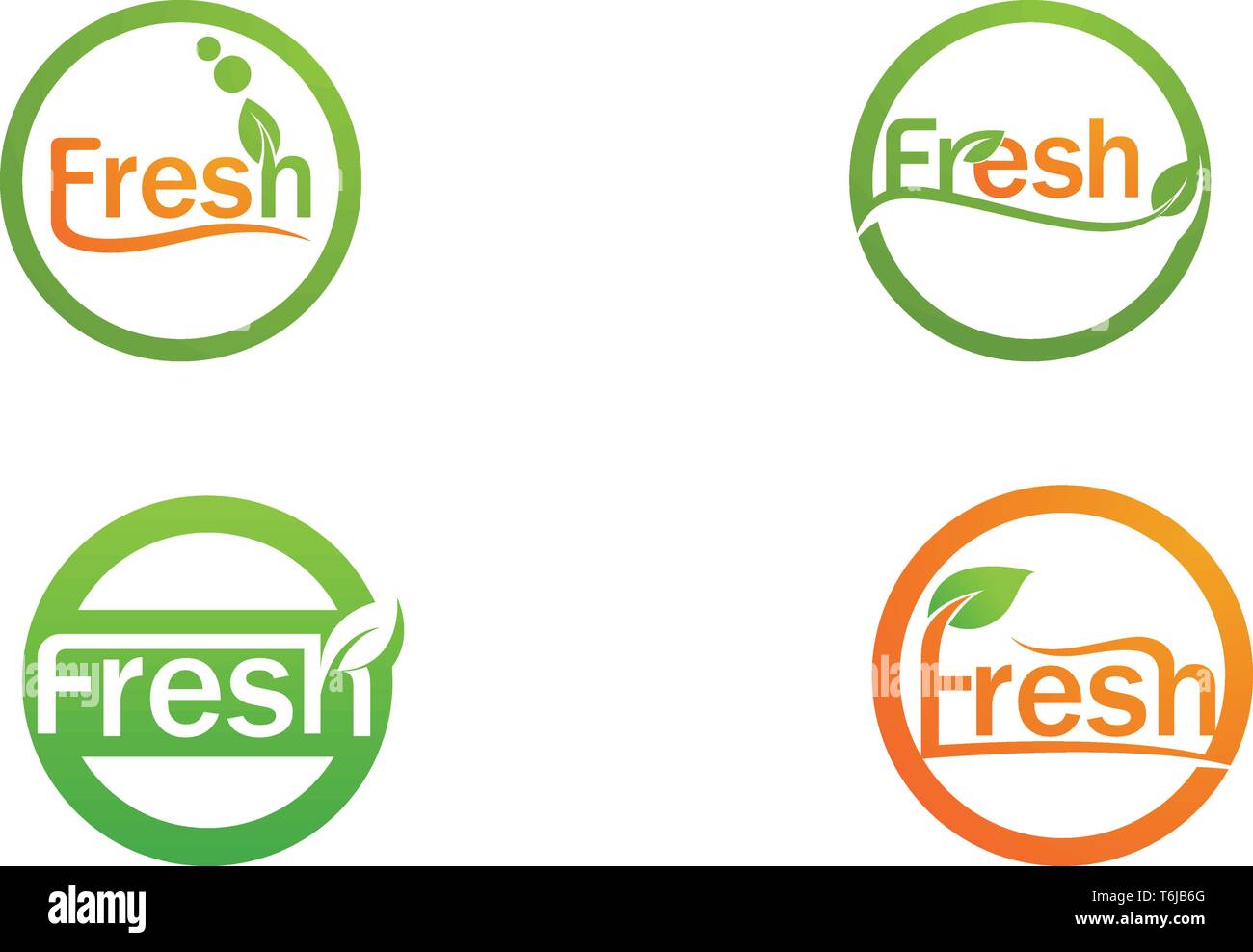 Fresh logo vector icon template Stock Vector Image & Art - Alamy