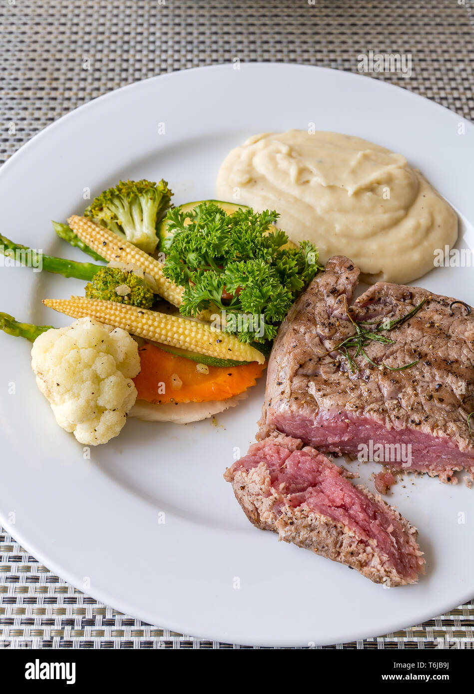 grilled fillet steak Stock Photo - Alamy