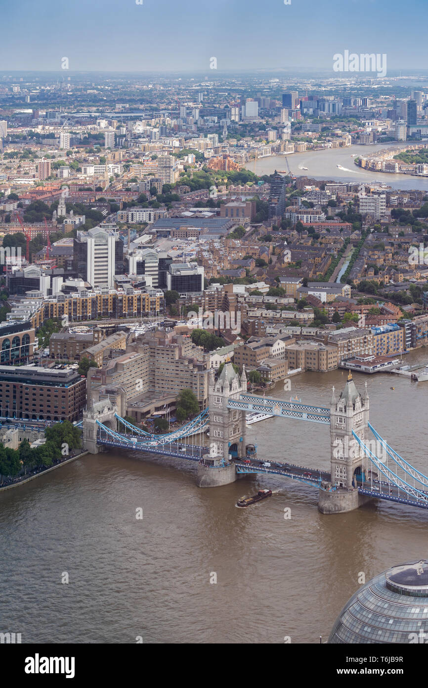 London Tower Bridge Aerial Stock Photo - Alamy