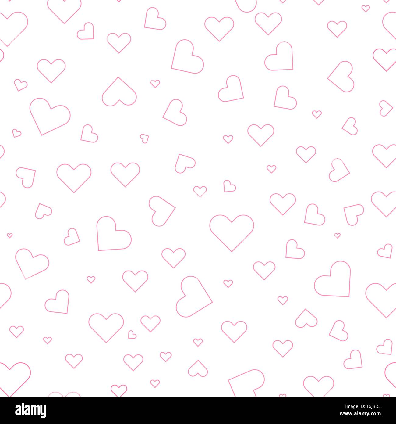 Colorful Heart seamless with random size for your background or textile ...