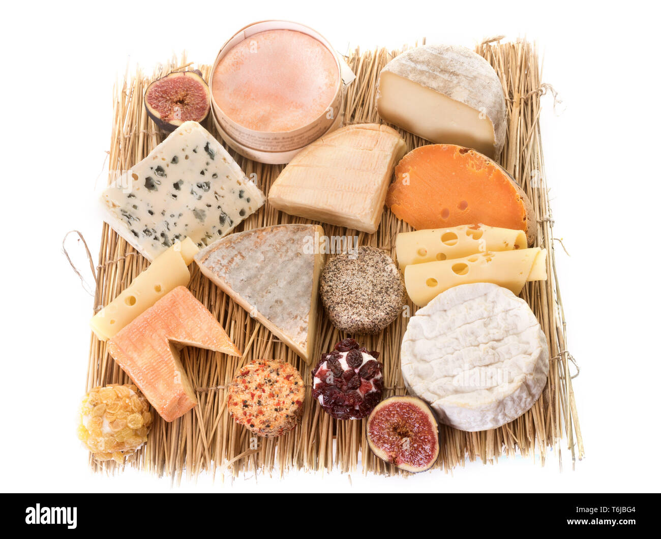 group of cheese in front of white background Stock Photo - Alamy