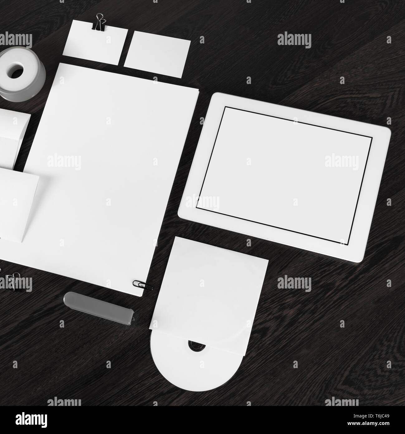 Blank corporate stationery template hi-res stock photography and images ...