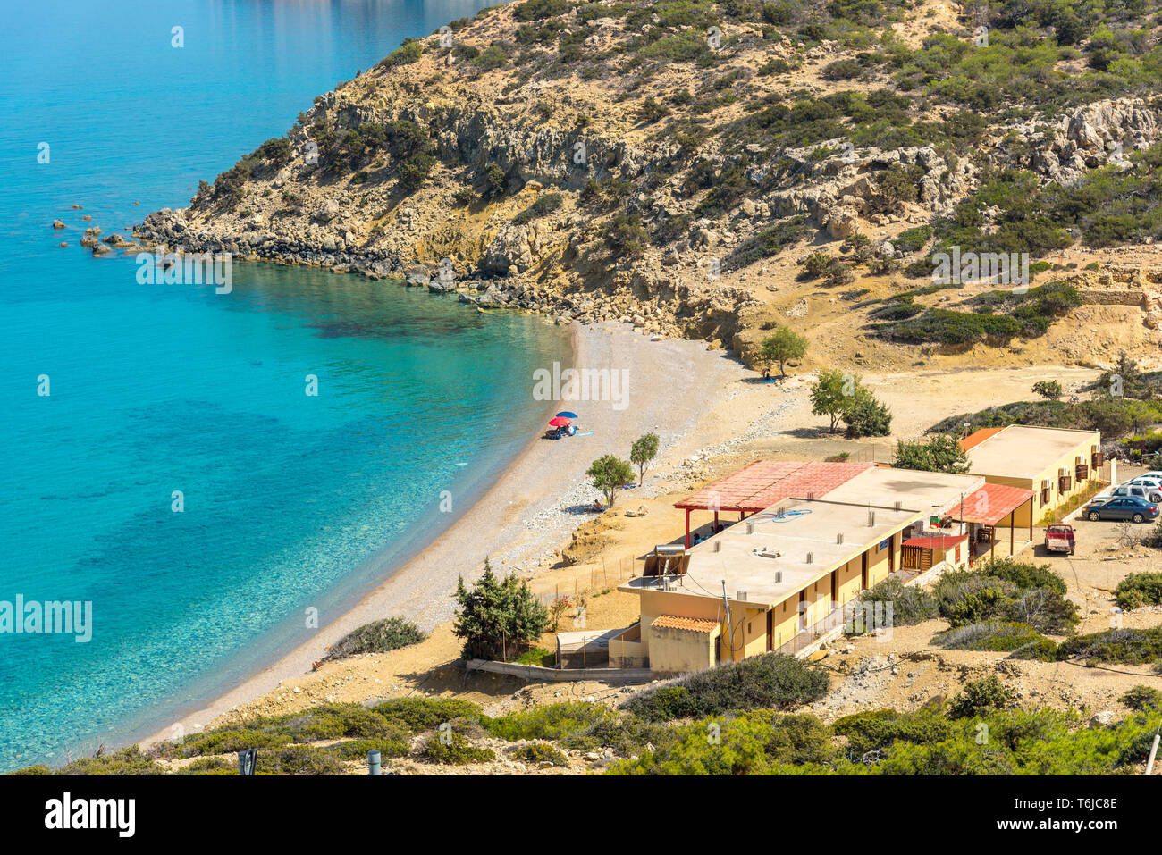 The Korfos beach Stock Photo - Alamy