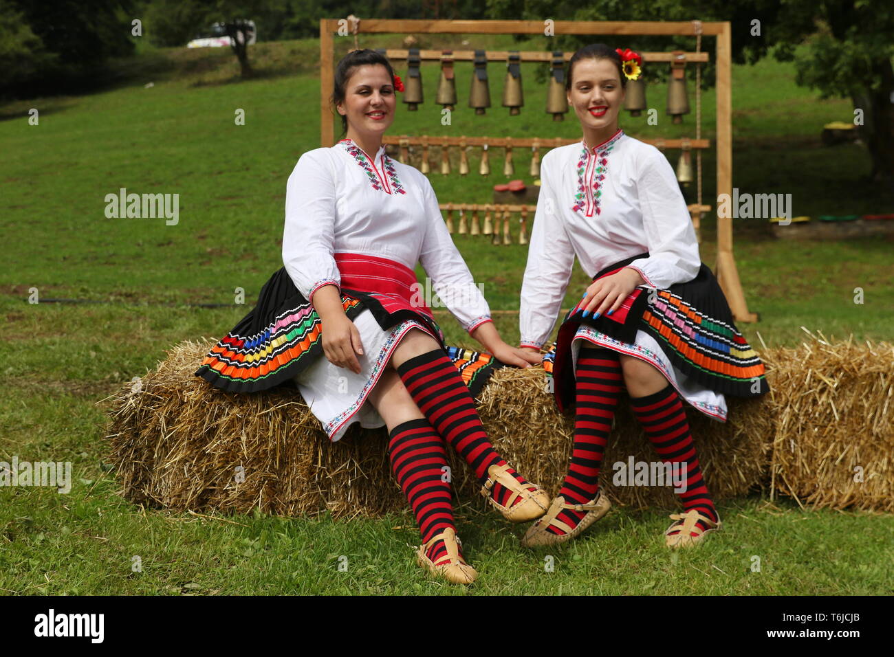 People in traditional authentic folk costumes Stock Photo - Alamy