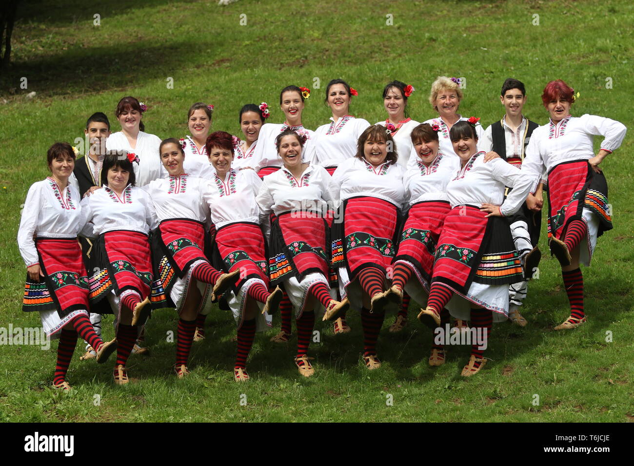 People in traditional authentic folk costumes Stock Photo - Alamy