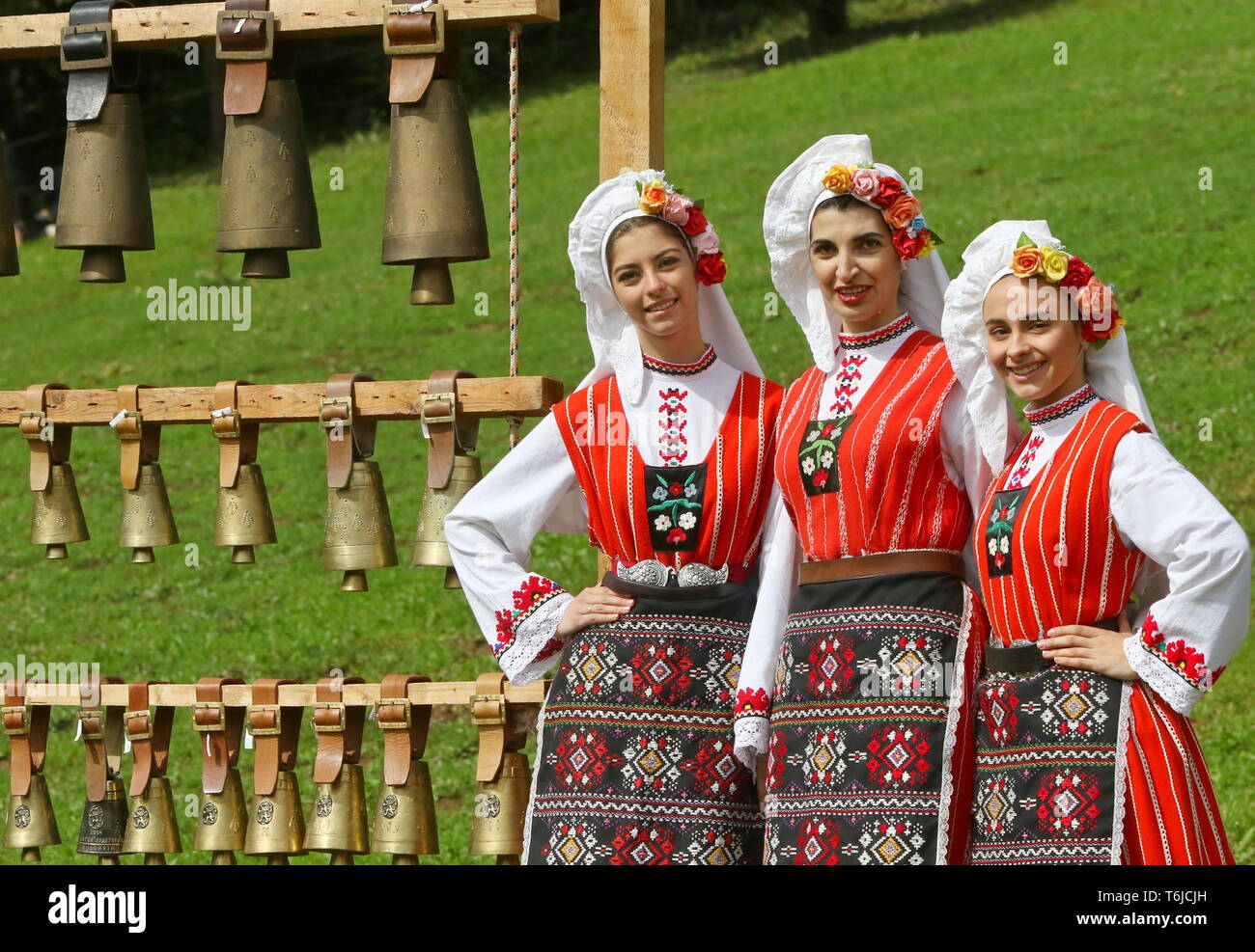 People in traditional authentic folk costumes Stock Photo - Alamy