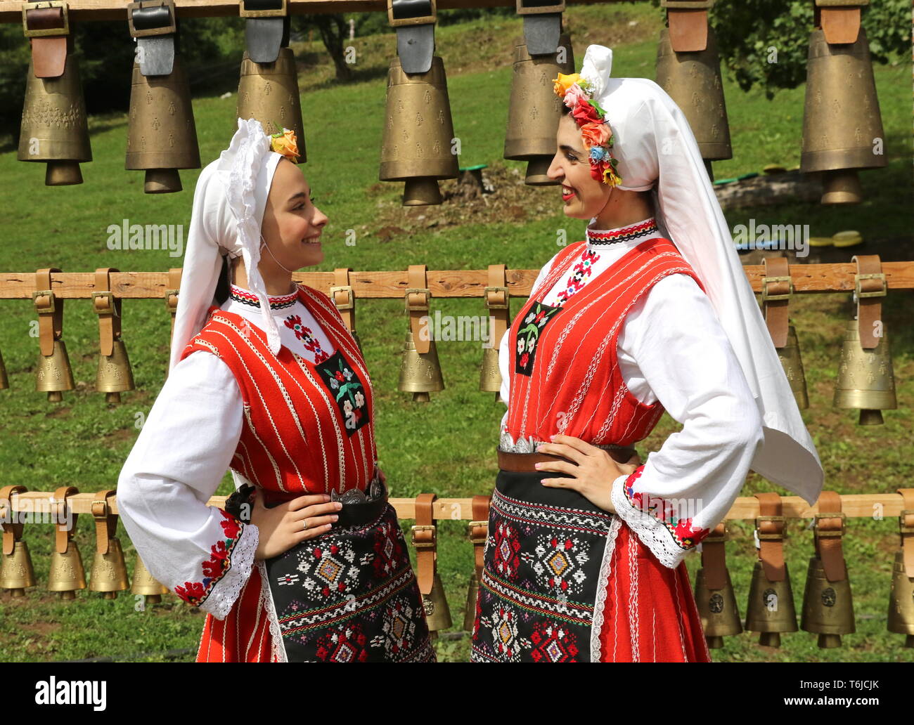 People in traditional authentic folk costumes Stock Photo - Alamy