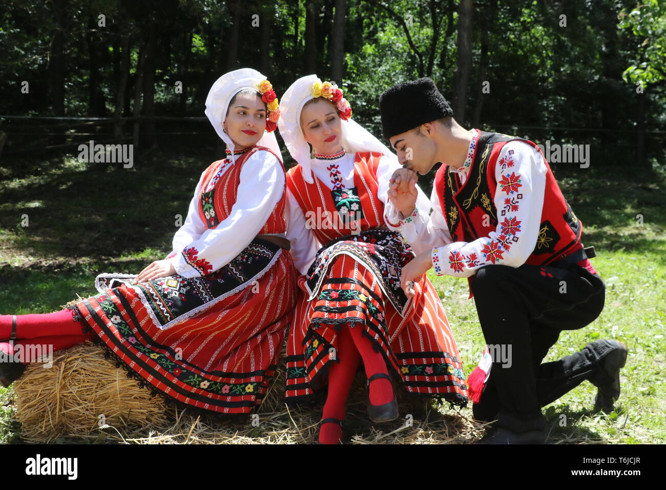 People in traditional authentic folk costumes Stock Photo - Alamy