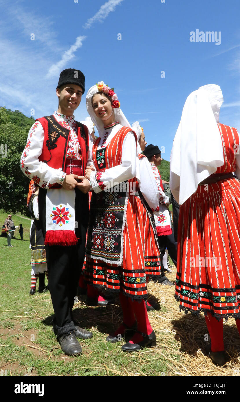 People in traditional authentic folk costumes Stock Photo - Alamy