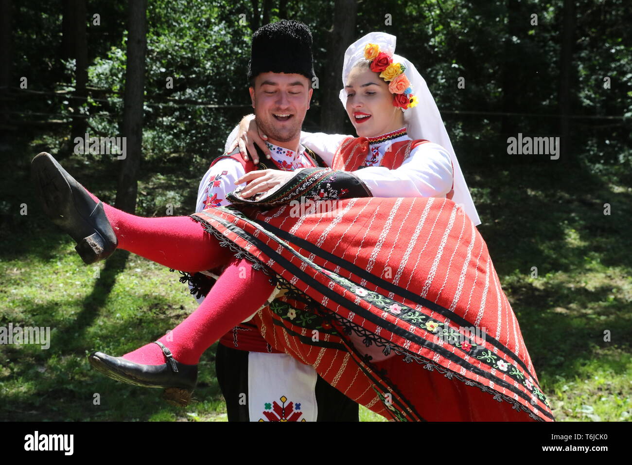 People in traditional authentic folk costumes Stock Photo - Alamy