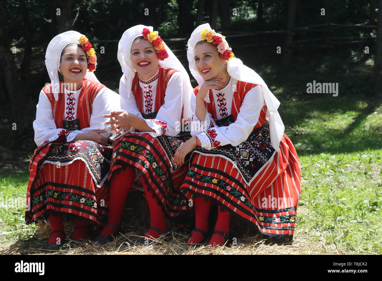 People in traditional authentic folk costumes Stock Photo - Alamy