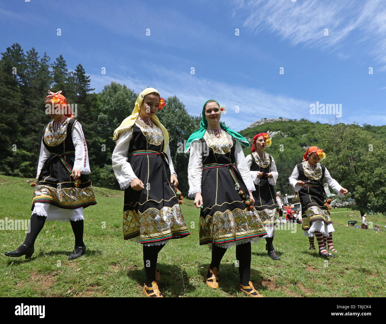 People in traditional authentic folk costumes Stock Photo - Alamy