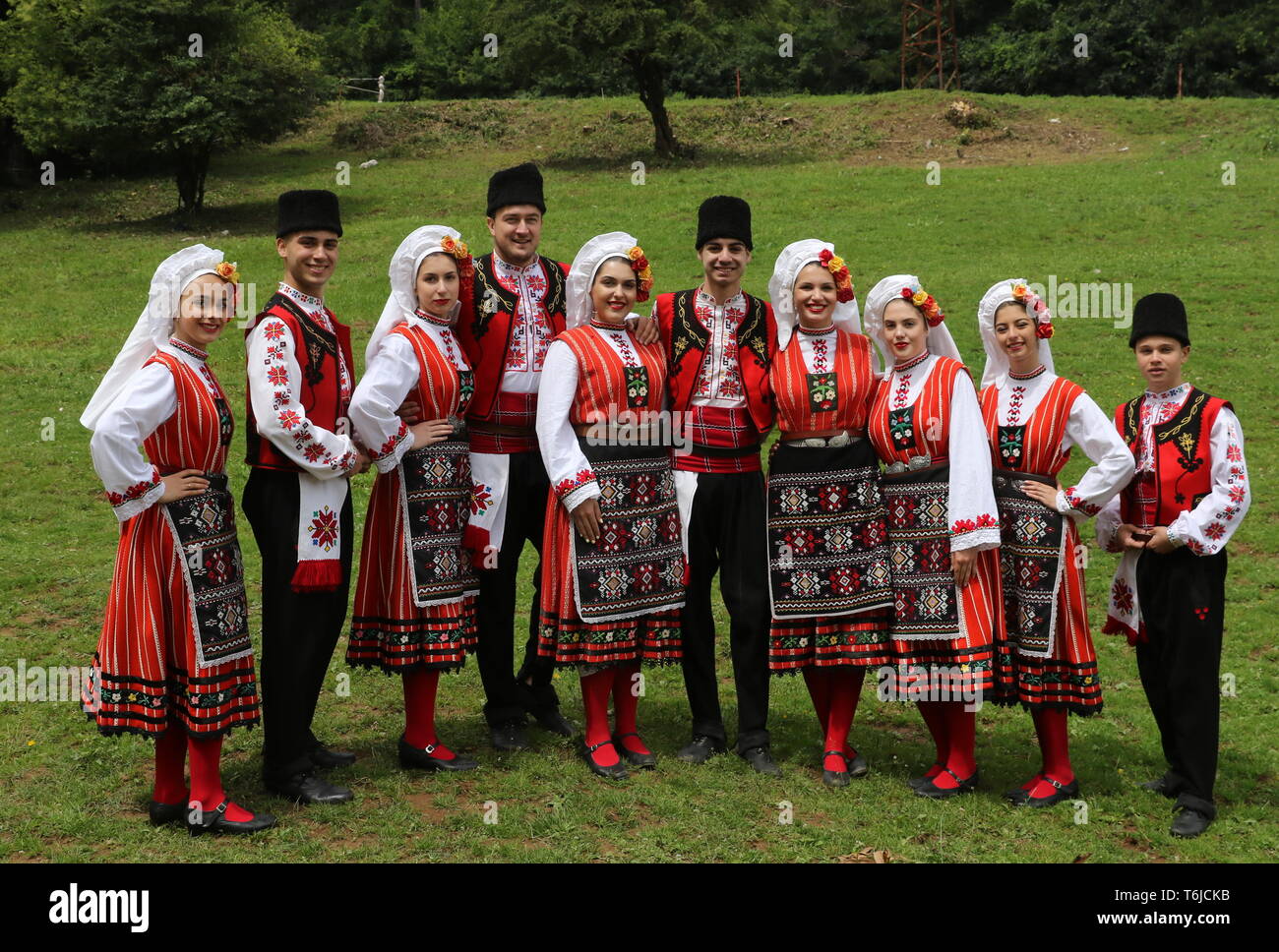 People in traditional authentic folk costumes Stock Photo - Alamy
