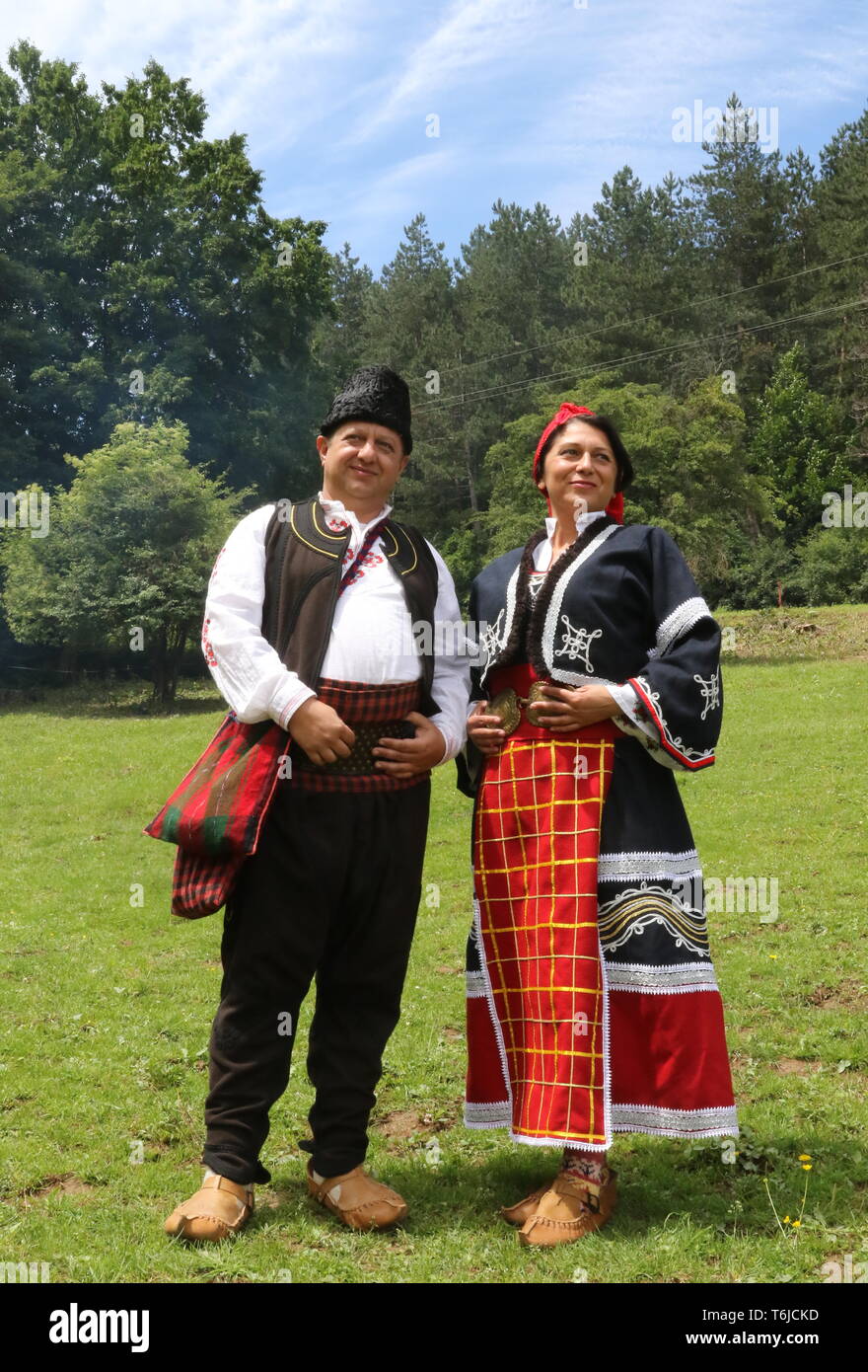 People in traditional authentic folk costumes Stock Photo - Alamy