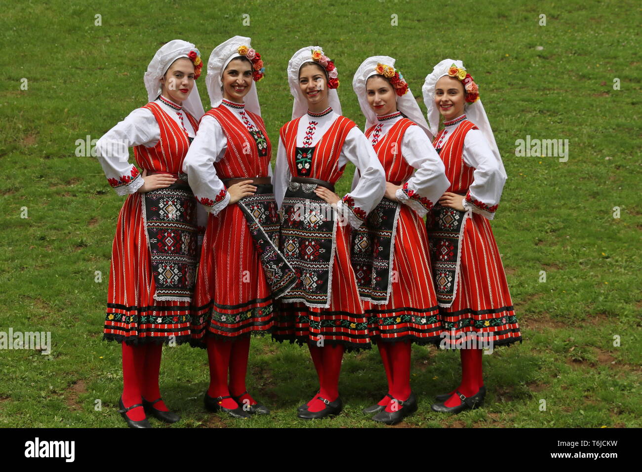 People in traditional authentic folk costumes Stock Photo - Alamy