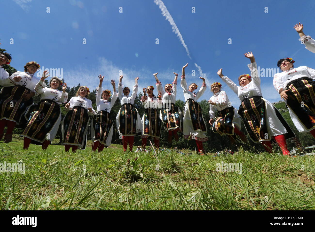 People in traditional authentic folk costumes Stock Photo - Alamy