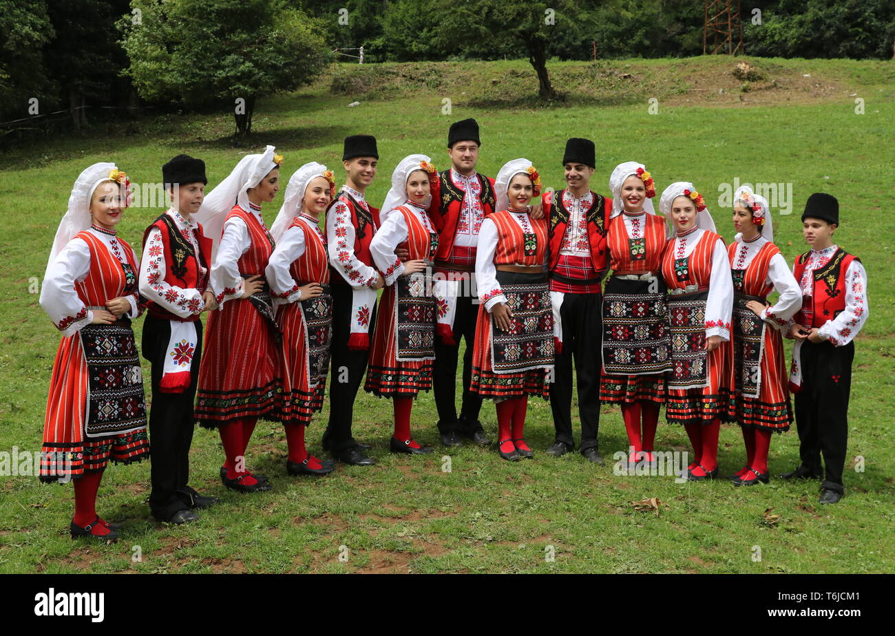 People in traditional authentic folk costumes Stock Photo - Alamy