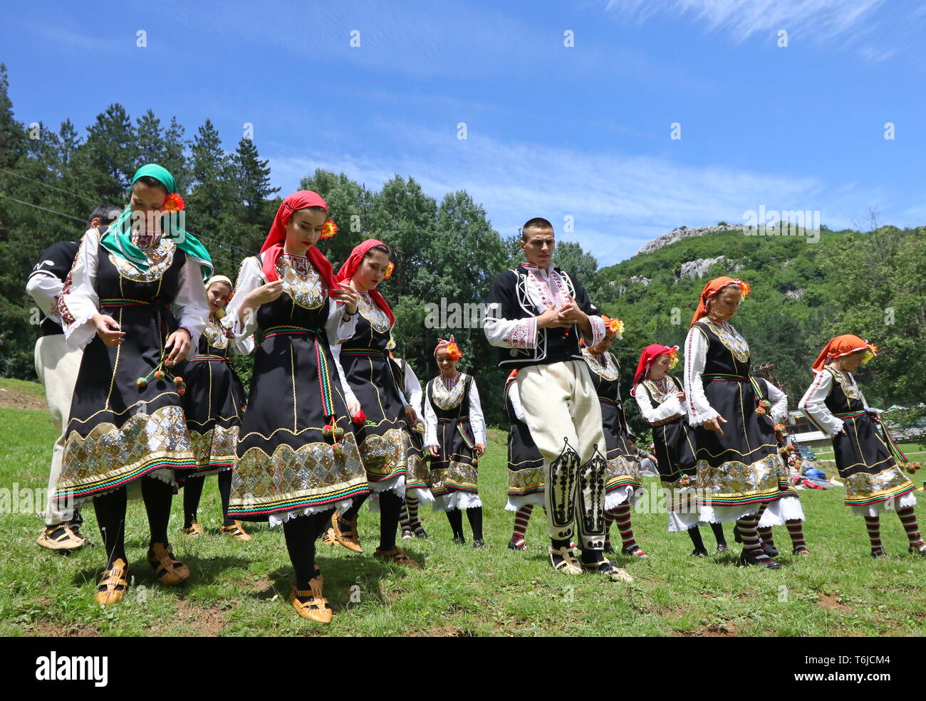 People in traditional authentic folk costumes Stock Photo - Alamy