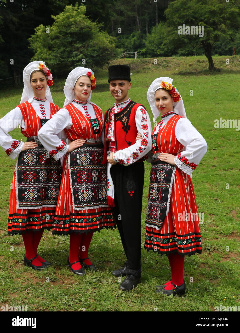 People in traditional authentic folk costumes Stock Photo - Alamy