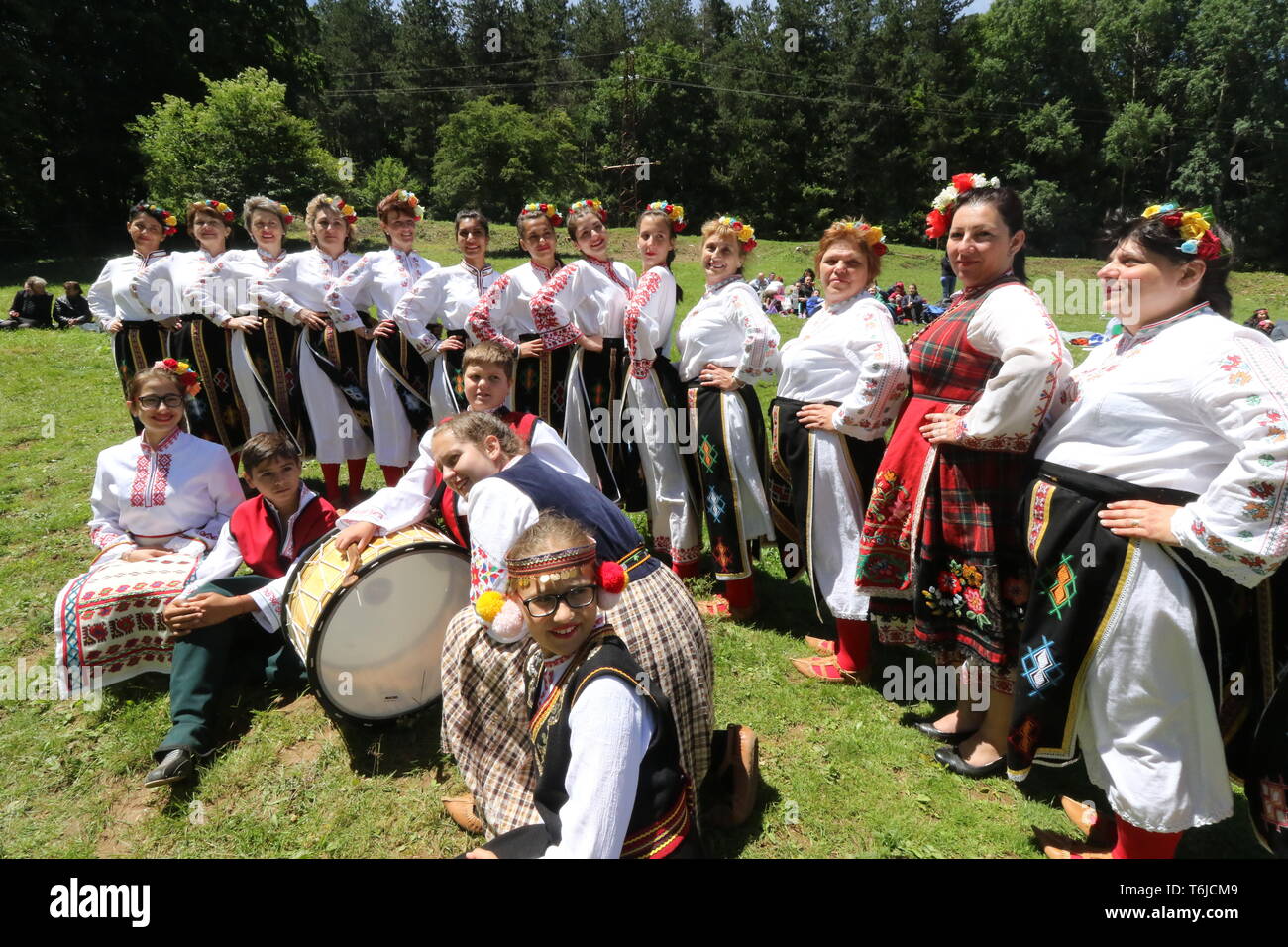 People in traditional authentic folk costumes Stock Photo - Alamy
