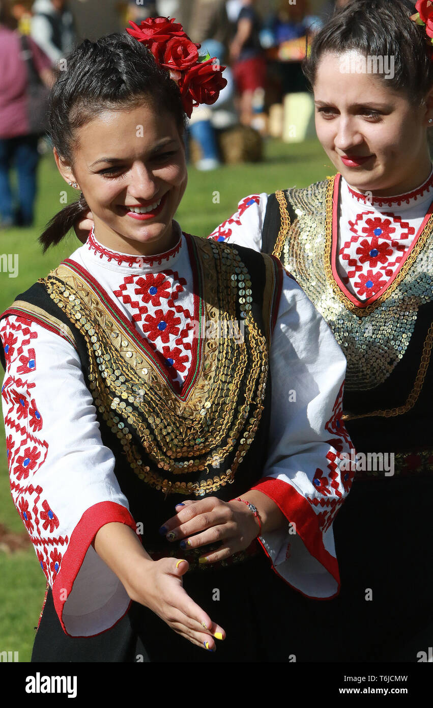 People in traditional authentic folk costumes Stock Photo - Alamy