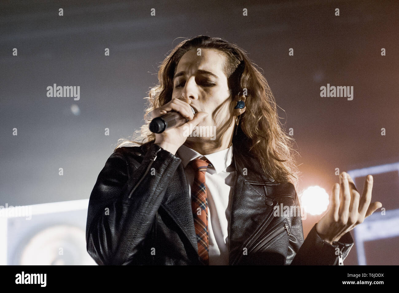 Maneskin perform live at Atlantico Featuring: Maneskin Where: Rome ...