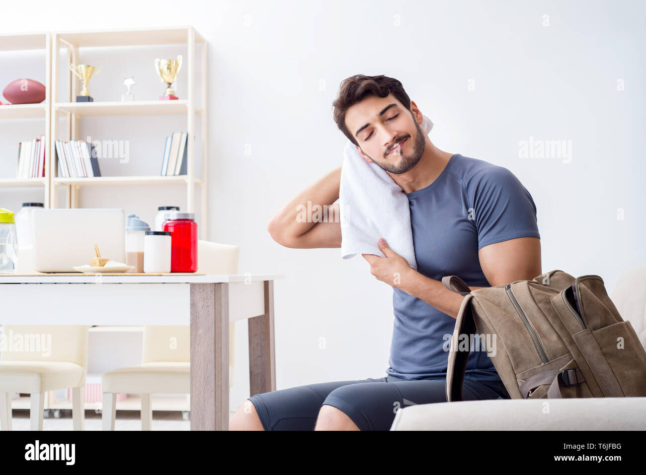 Getting ready fit backpack hi-res stock photography and images - Alamy