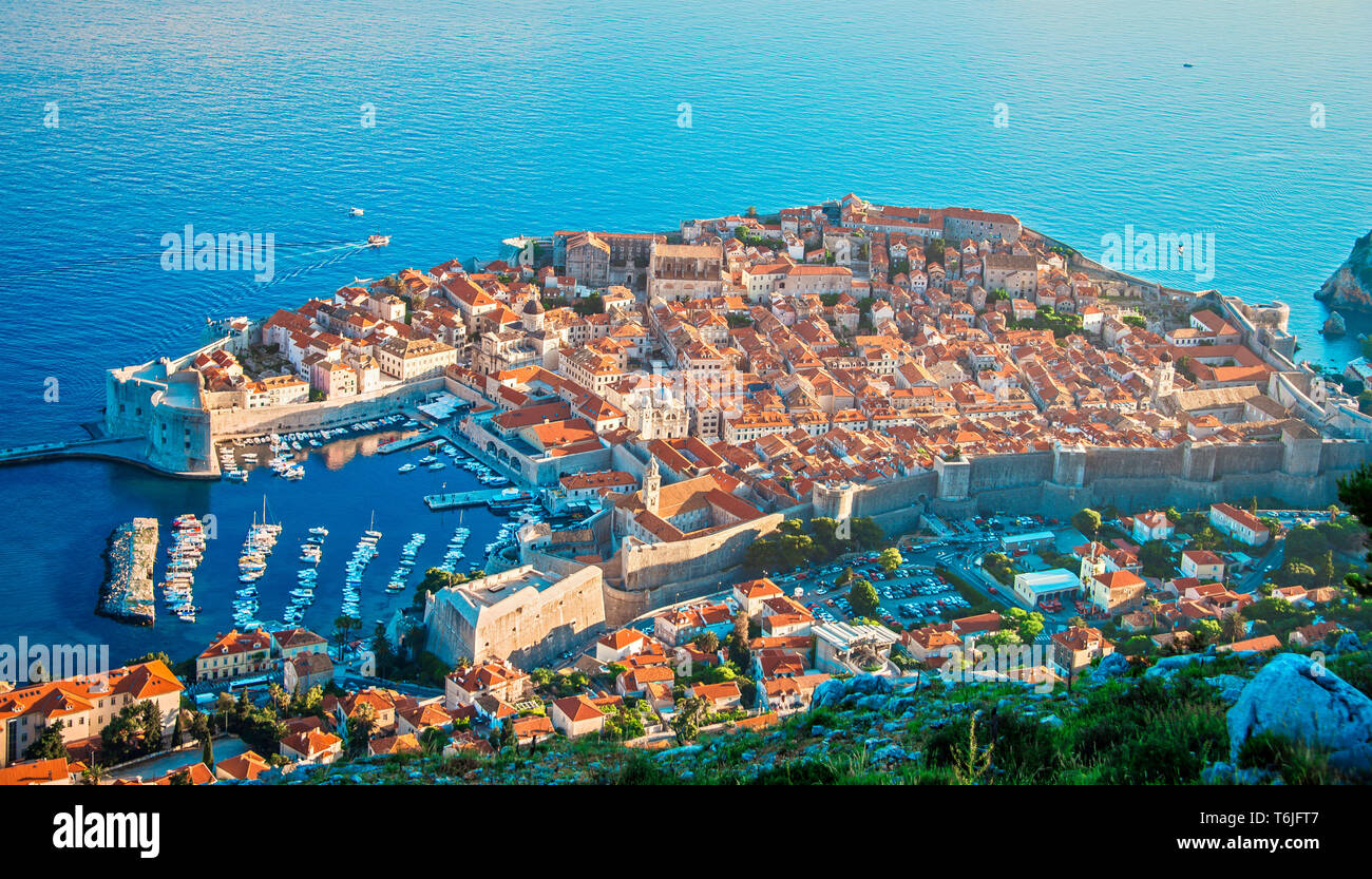 Aerial view of Dubrovnik, Croatia Stock Photo - Alamy