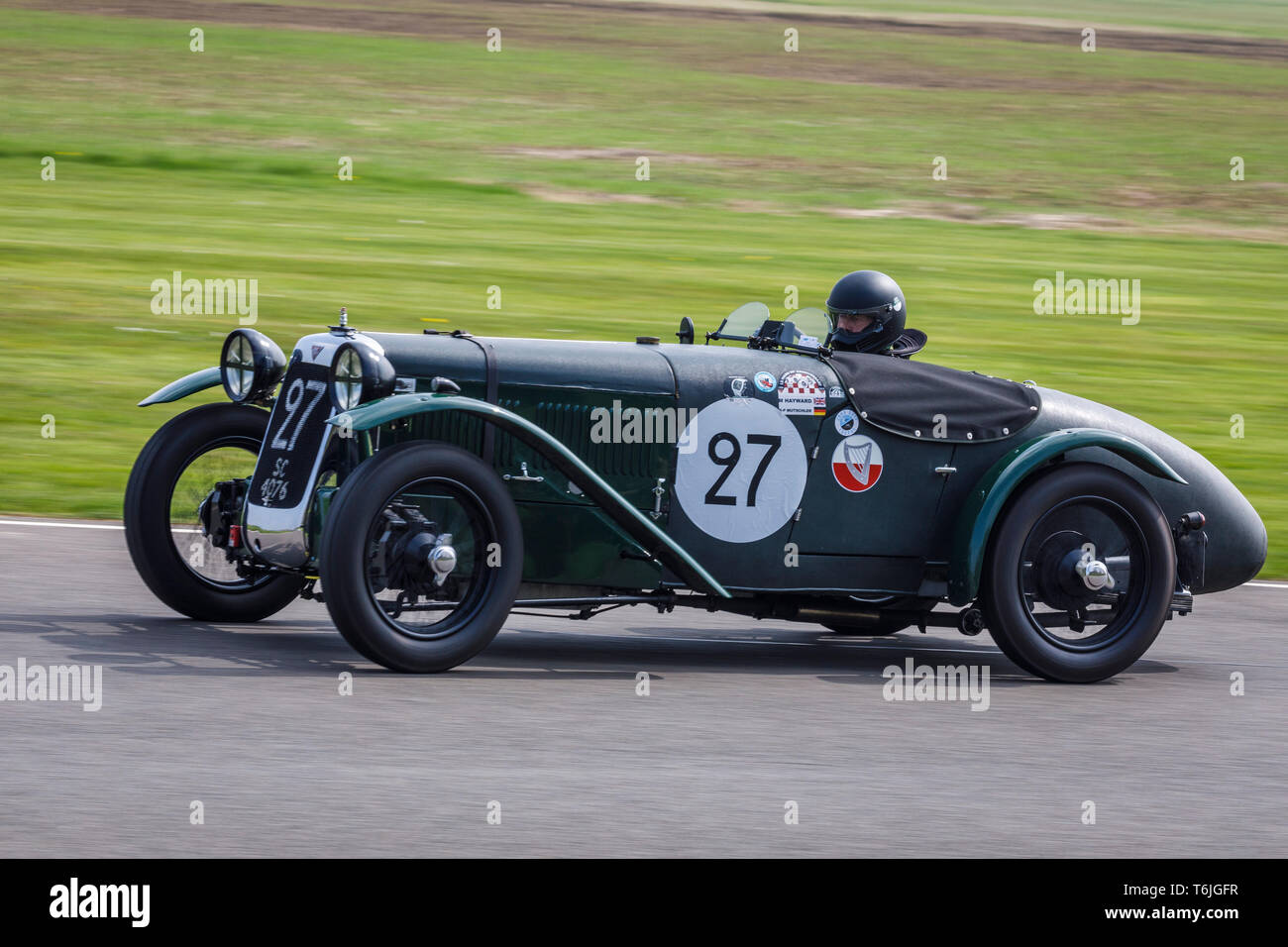 1928 Alvis FWD Le Mans with driver Mark Hayward during the John Duff ...