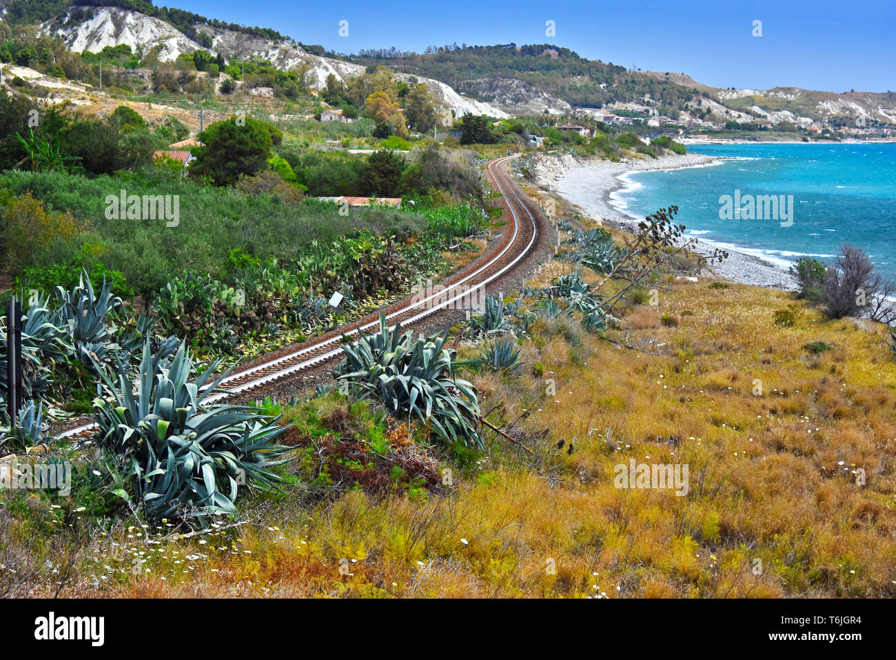 Landscape view of the southern coast of Calabria Stock Photo - Alamy