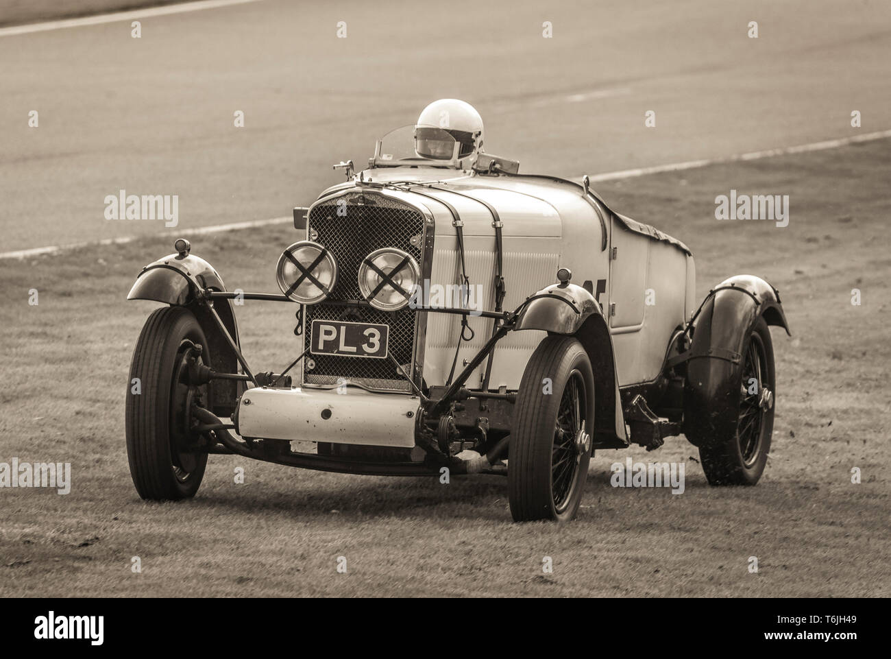 1929 Talbot AV90 with driver John Polson during the John Duff Trophy ...