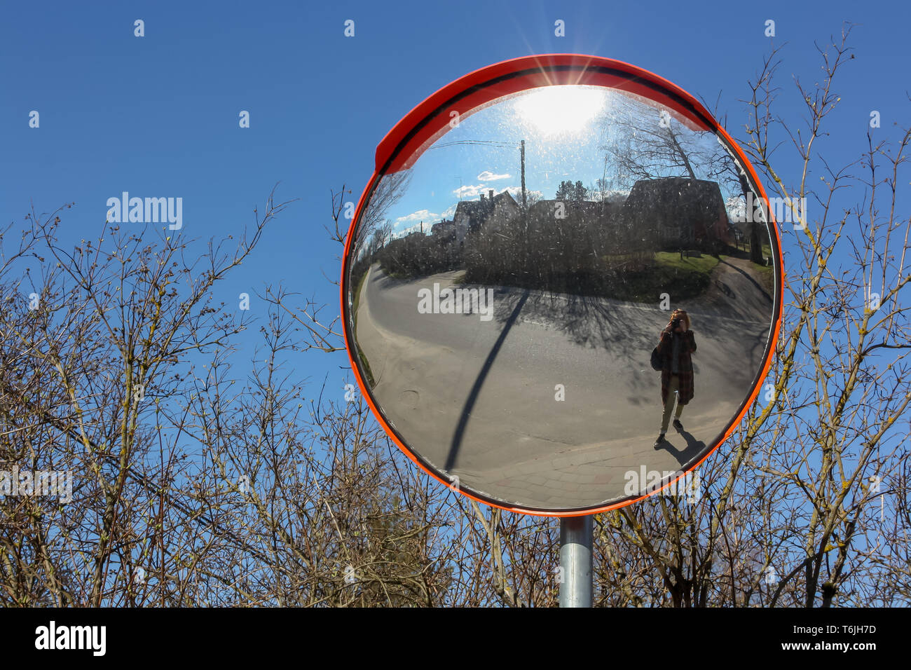 Convex security mirror hi-res stock photography and images - Alamy