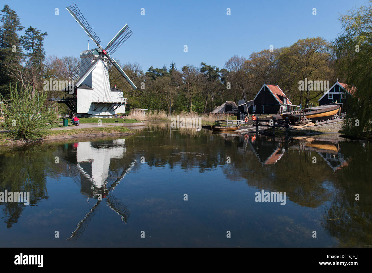 Open Air Museum; windmill netherlands Stock Photo - Alamy