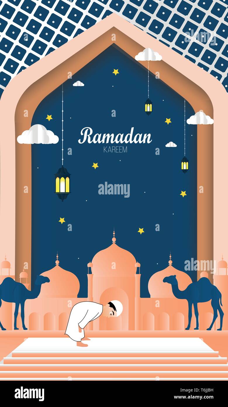 Ramadan Kareem greeting islamic design Stock Vector Image & Art - Alamy