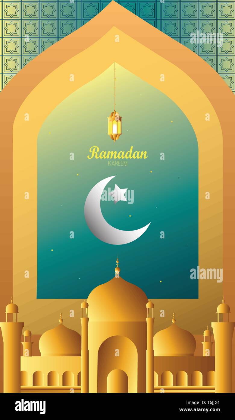Arabic calligraphy design for Ramadan, with lanterns and paper cutting ...