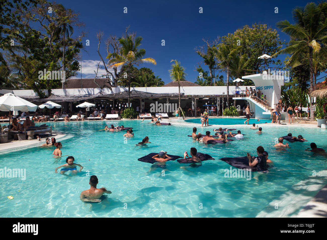 Beach club luxury, Bali, Indonesia Stock Photo - Alamy