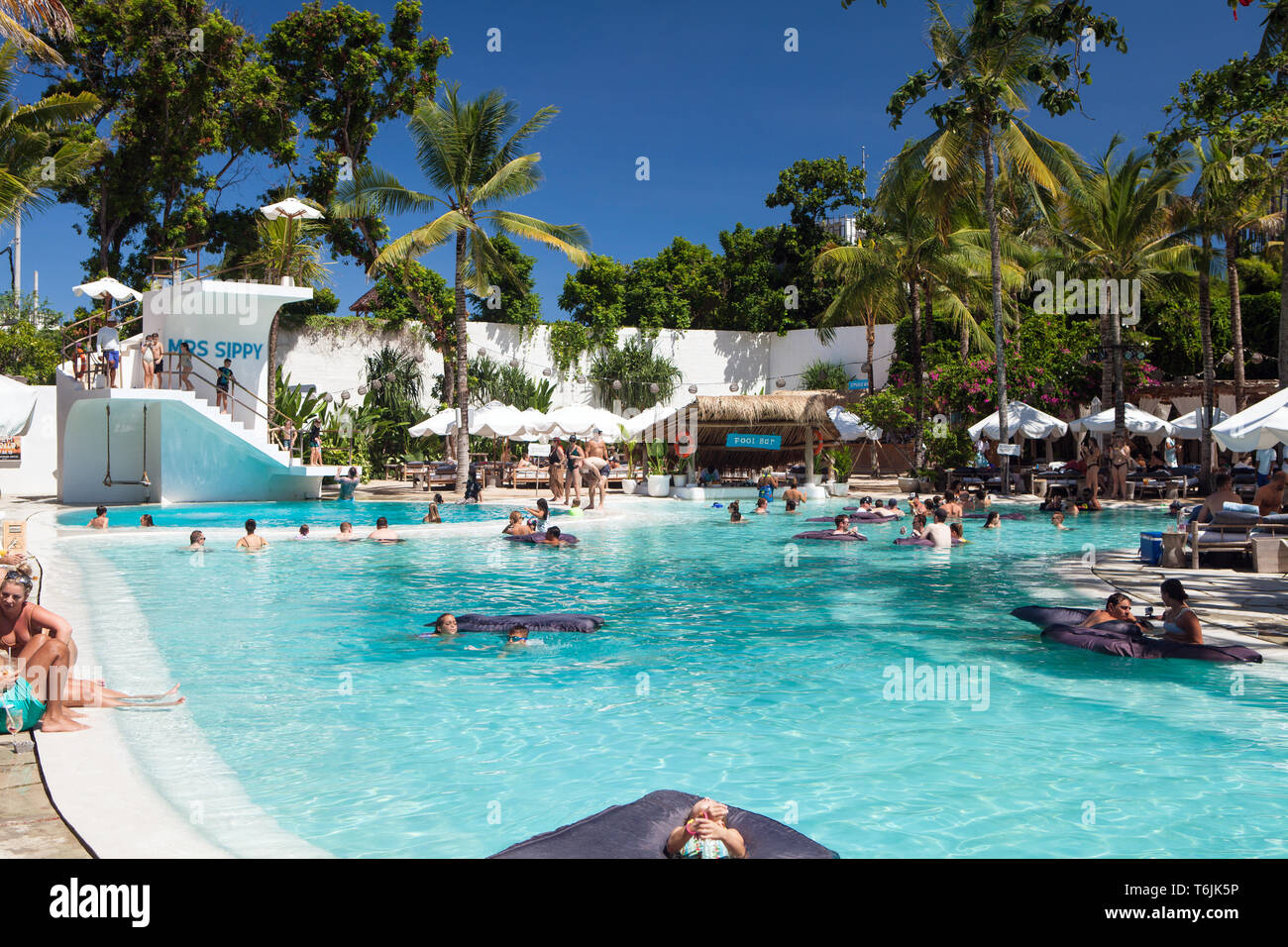 Beach club luxury, Bali, Indonesia Stock Photo - Alamy