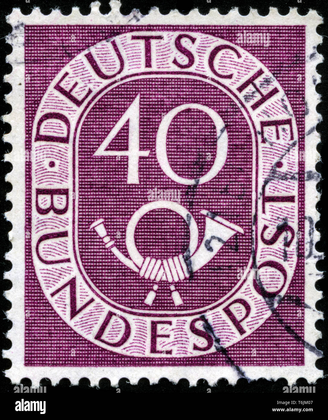 Postage stamp from the Federal Republic of Germany in the Posthorn ...