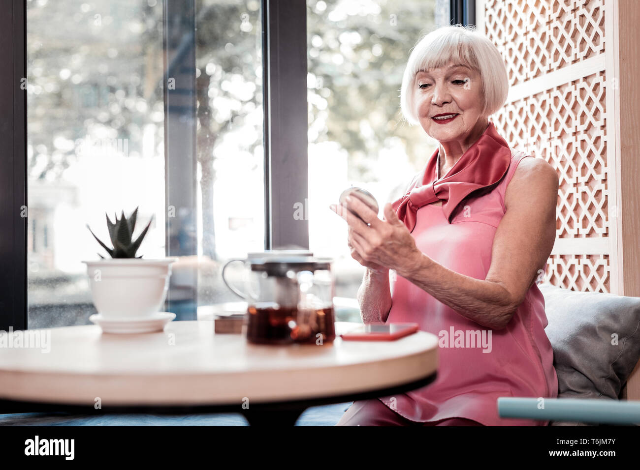 Stylish old lady hi-res stock photography and images - Alamy