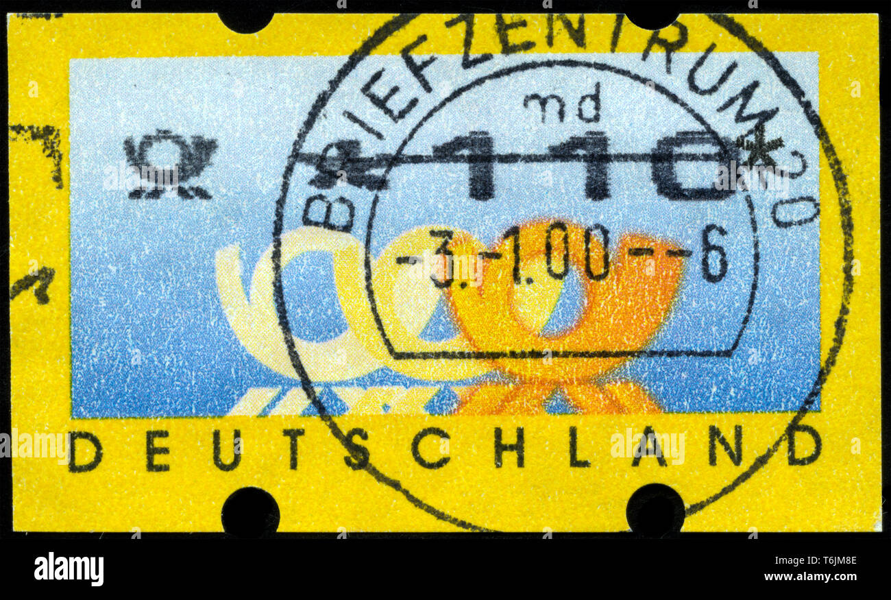 Postage stamp from the Federal Republic of Germany in the ATM Labels ...