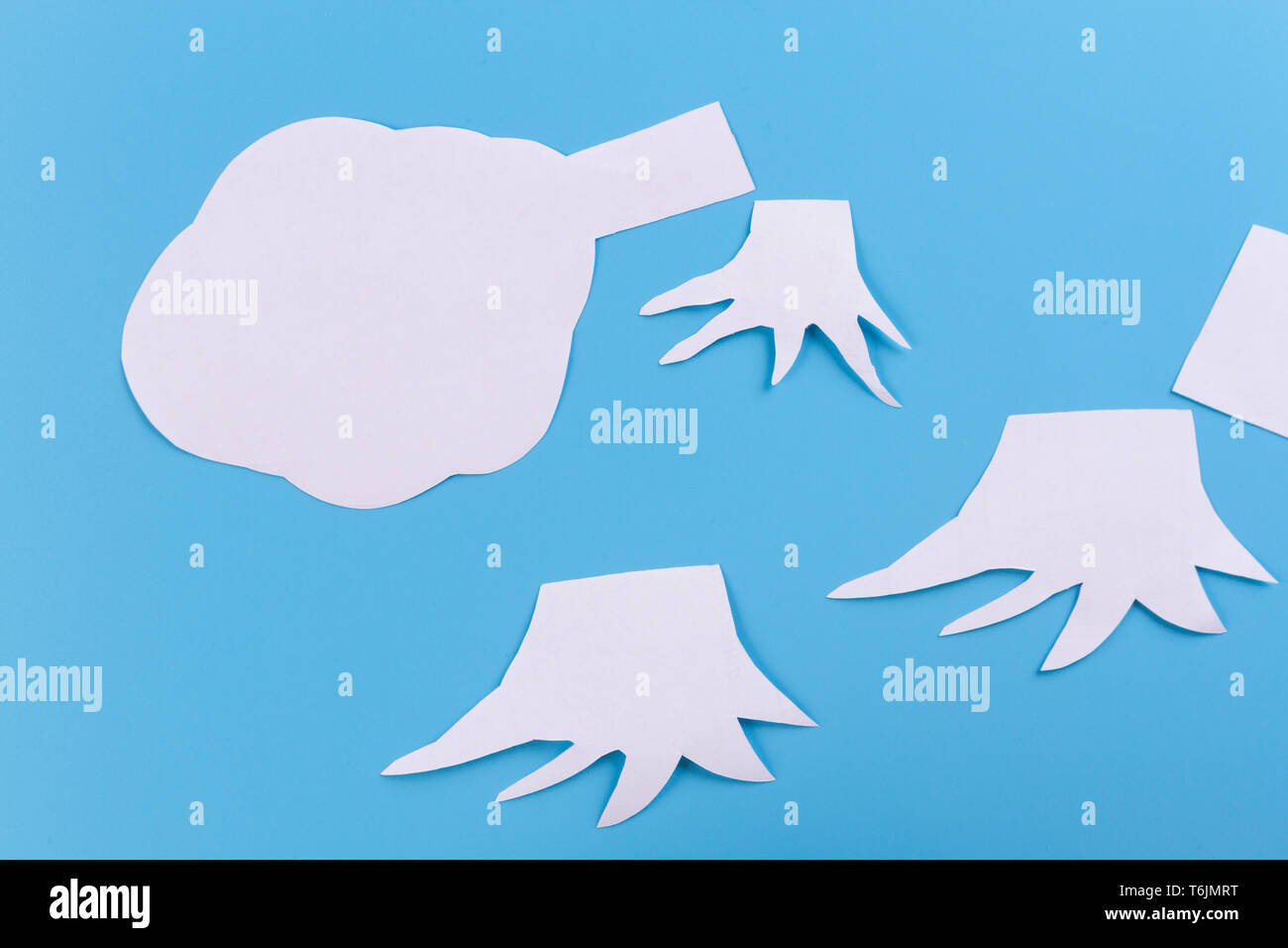 deforestation concept image. cutted tree. made of paper Stock Photo - Alamy