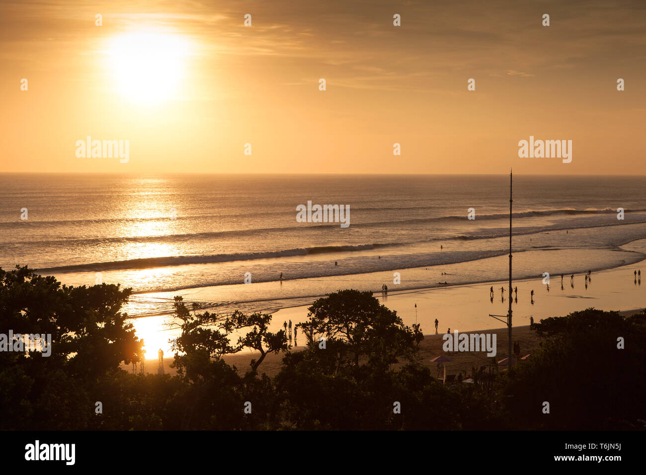 Double Six rooftop bar at sunset, Bali, Indonesia Stock Photo - Alamy